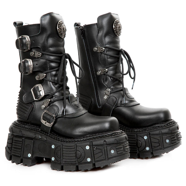 New Rock - Metallic Ankle Boot M-TANK002-C10 – New Rock Australia