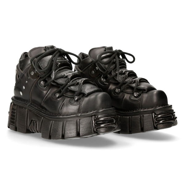 New Rock M-106-C125 Leather Ankle Boot – Metallic Collection | Official ...