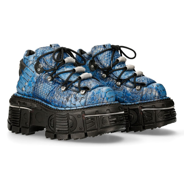 New Rock M-106M-C9 Leather Ankle Boot – Metallic Collection | Official ...